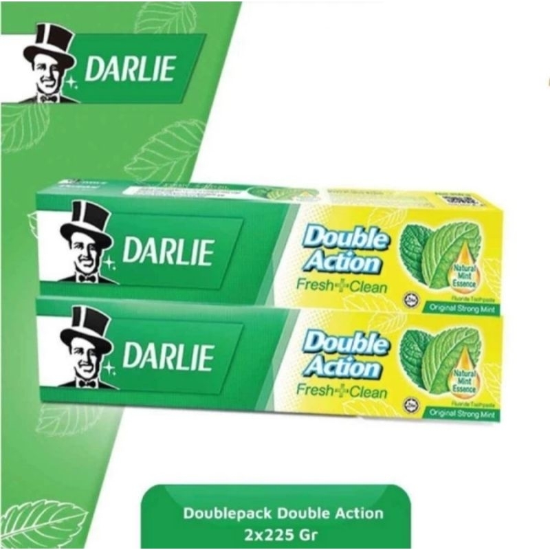Jual darlie odol gigi darlie double action twin pack 2x225gr pasta gigi ...