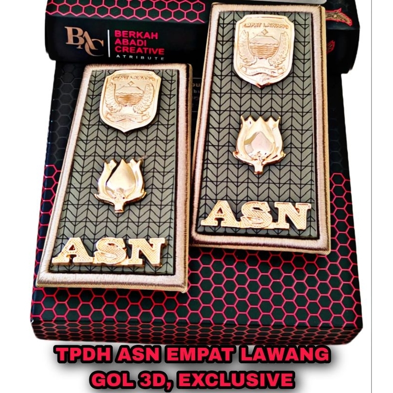 Jual Pangkat pdh ASN 3D empat Lawang/pdh ASN 3D empat Lawang | Shopee ...