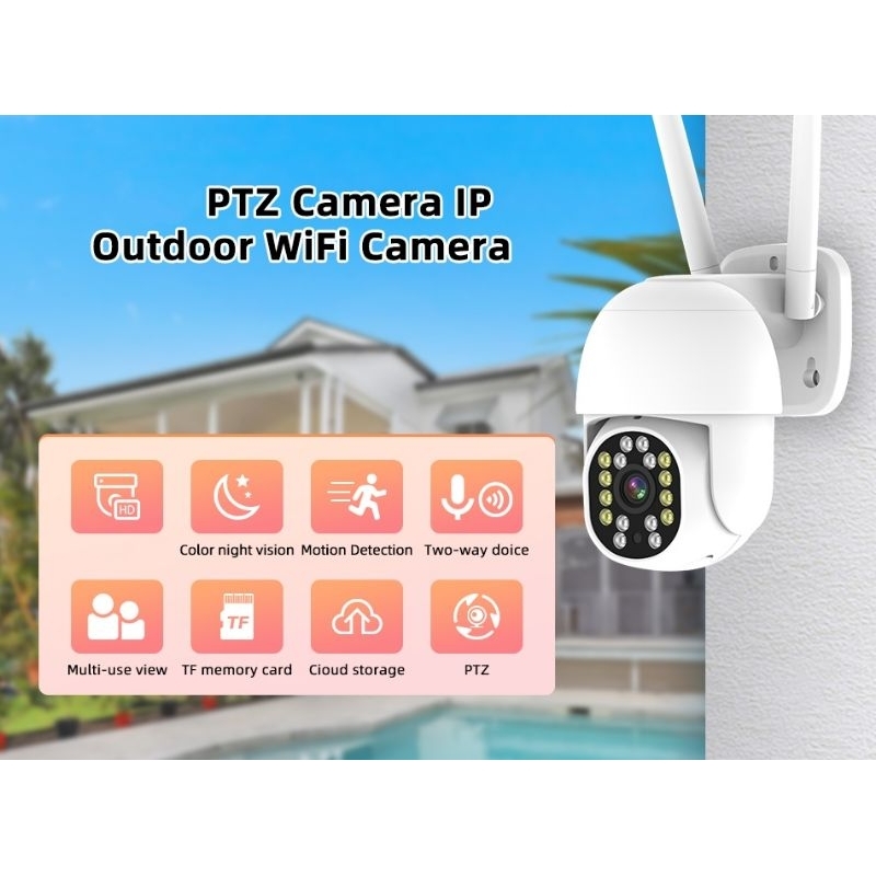 Jual IP CAMERA YOOSEE OUTDOOR WIRELESS FULL HD 1080P 8.0MP WIFI PTZ ...
