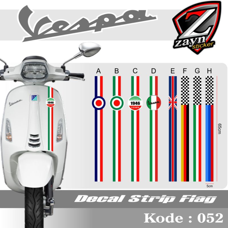 Jual TERMURAH! DECAL, STIKER, STICKER, STRIP FLAG VESPA LX PRIMAVERA ...