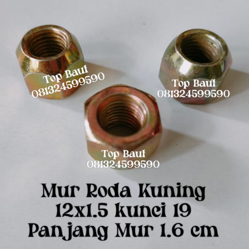 Jual MINIMAL 10 PCS mur roda panther mur roda kijang mur roda L300 mur ...
