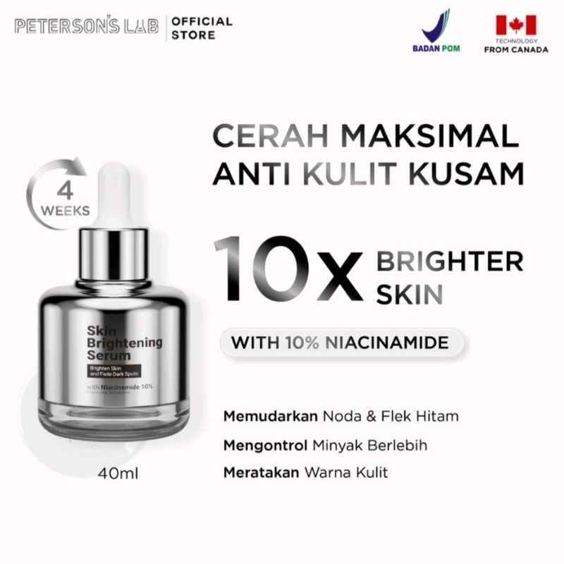 Jual Peterson's Lab - 10% Niacinamide Skin Brightening Serum 40 ml ...