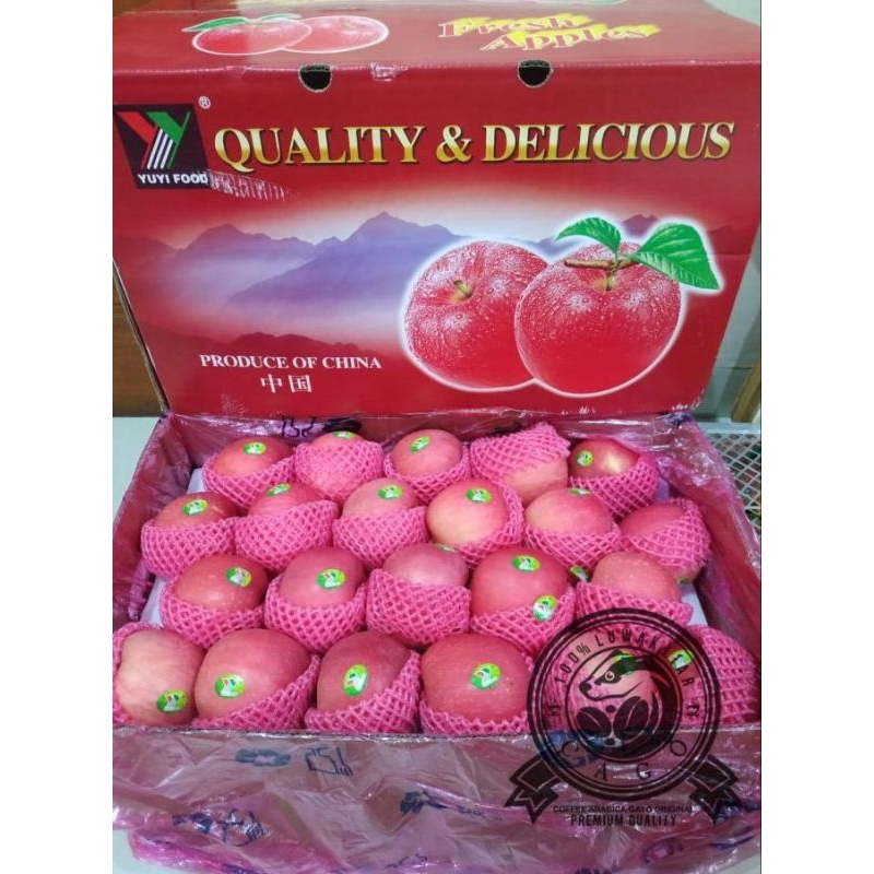Jual Satu Dus Apel Fuji BESAR Ukuran 88 (REGULER & KARGO) | Shopee ...