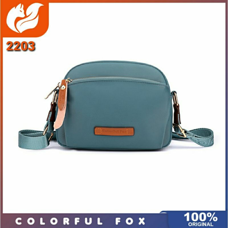 Jual Colorful fox ori - Tas selempang wanita colorful fox 2203 nilon ...