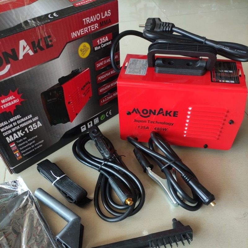Jual mesin las MONAKE 135a 480watt / IGBT MAK-135a 480watt / inventer las MONAKE 480watt ...