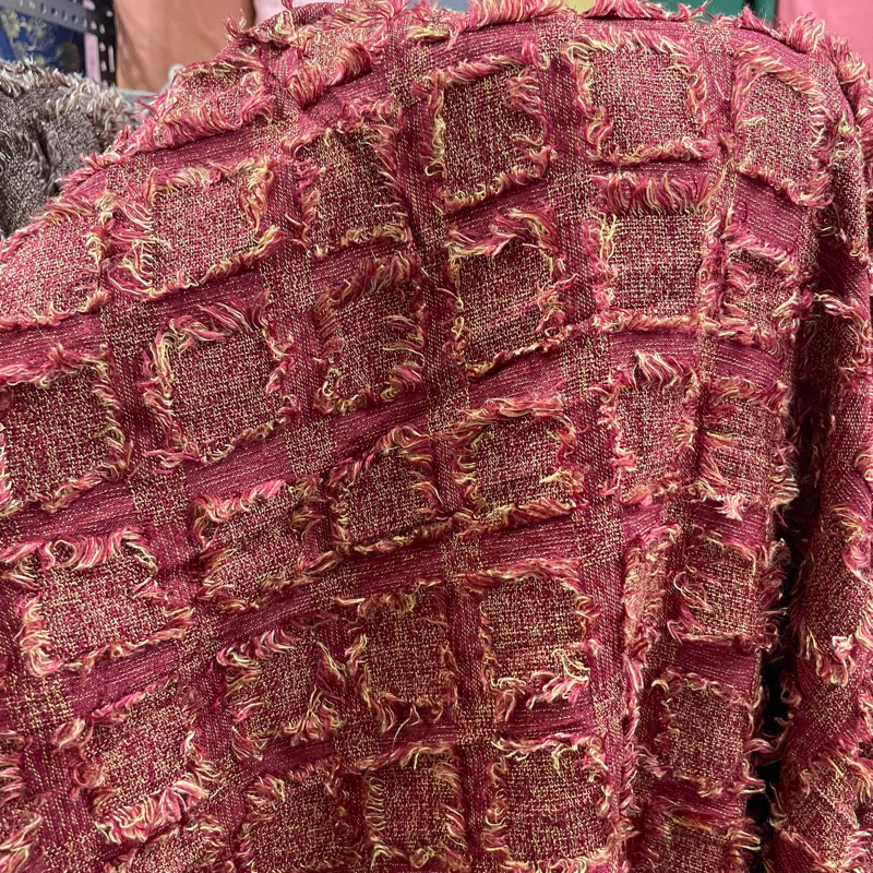 Jual kain unik linen rumbai (harga 0.5mtr/50cm) | Shopee Indonesia