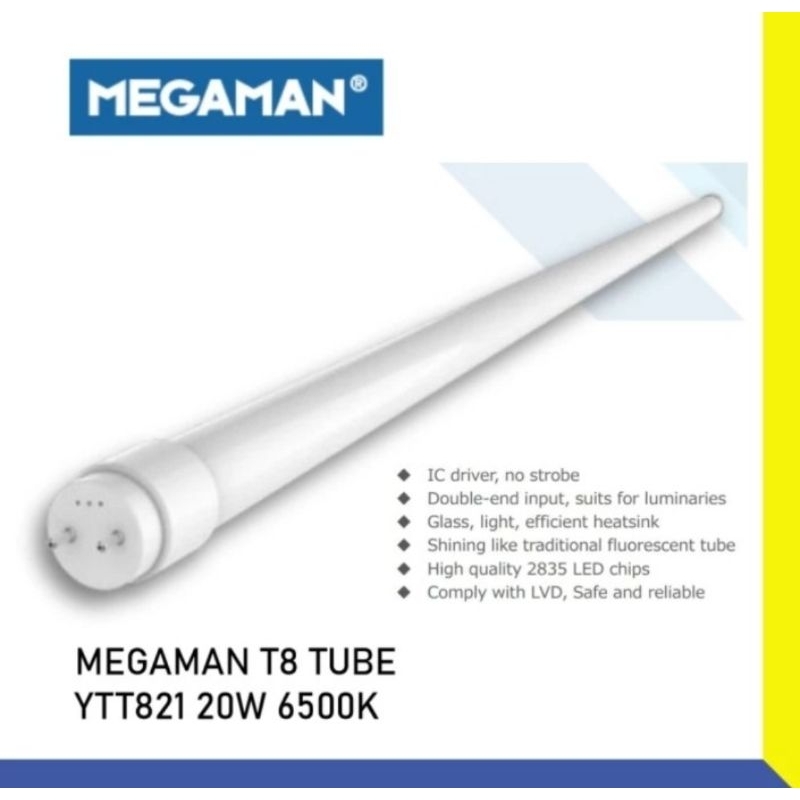 Jual MEGAMAN T8 LED TUBE 20W 10W / TL LED T8 | Shopee Indonesia