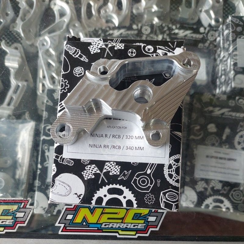 Jual breket braket kaliper standar ninja atau nissin samurai 2p r ss 320mm atau rr 340mm cnc ...
