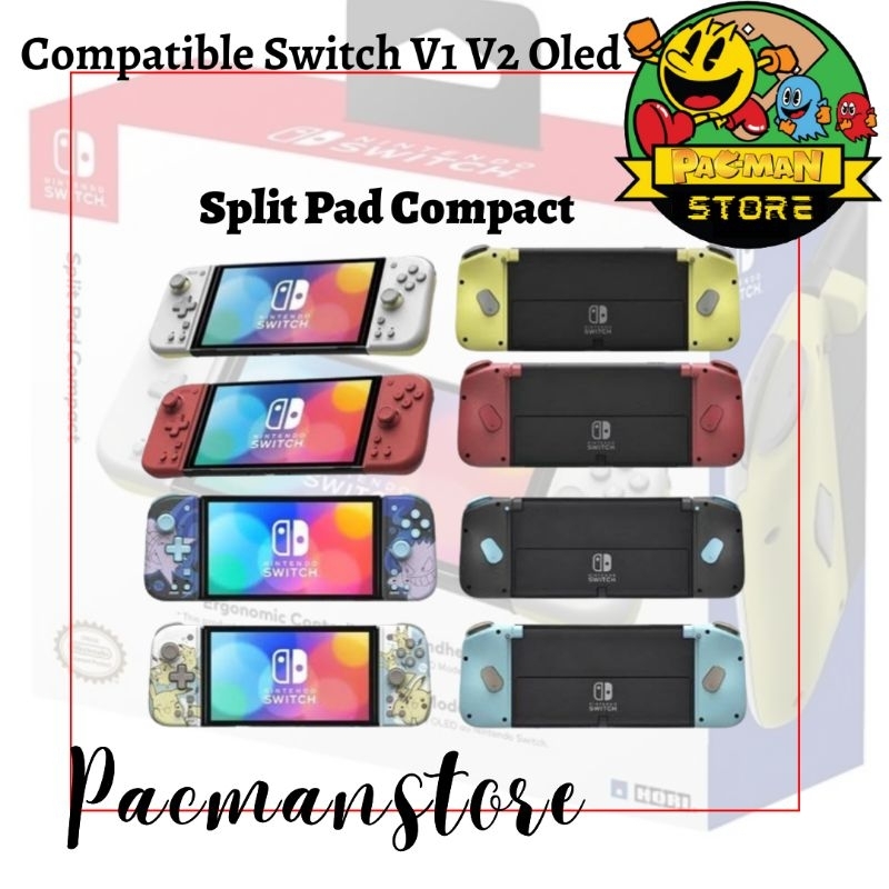 Jual HORI Split Pad Compact Fit Light Gray x Yellow / Gengar / Pikachu ...