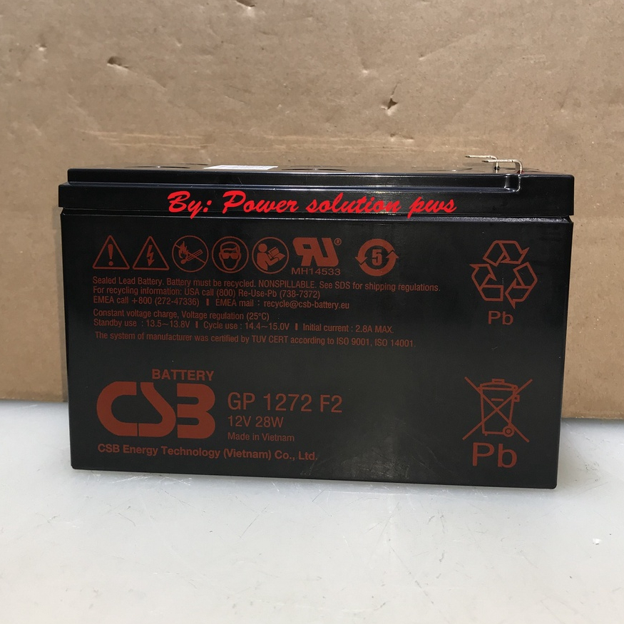 Jual Aki kering Baterai UPS APC CSB GP1272 12v 28w 7.2ah | Shopee Indonesia