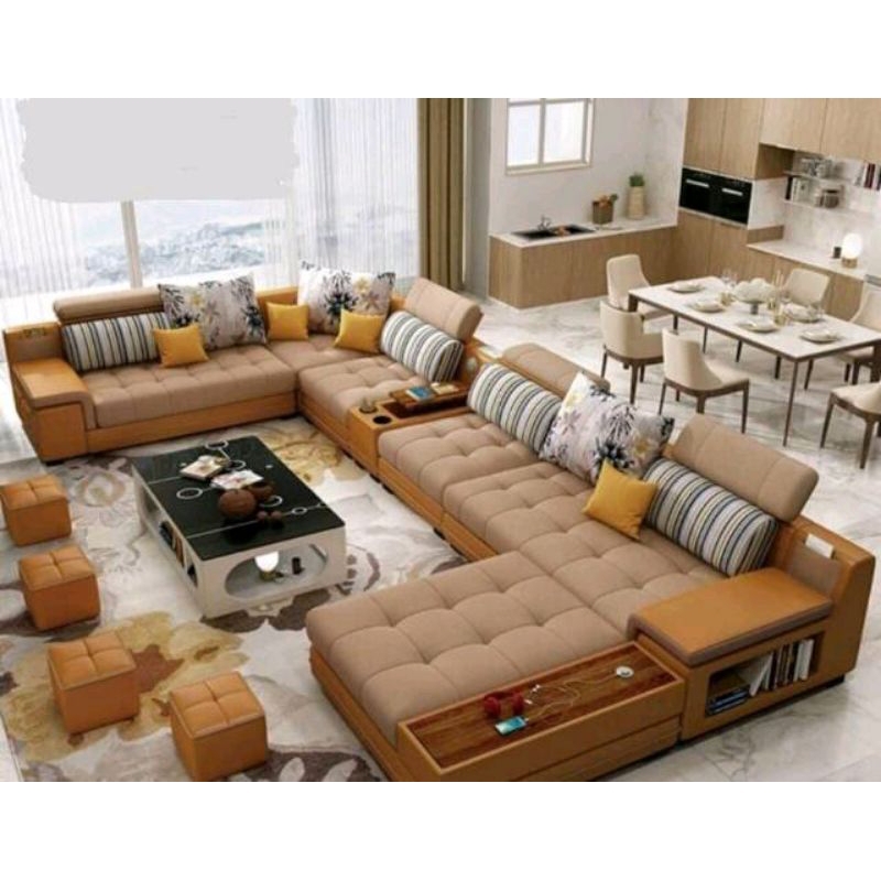 Jual Sofa Letter U Modern Minimalis Ruang Tamu Kualitas Premium ...