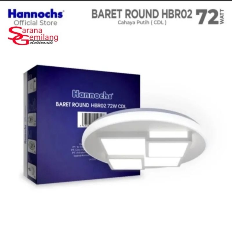 Jual LAMPU HANNOCHS BARET HBR02 72W CAHAYA PUTIH / HANNOCHS BARET HBR02 ...