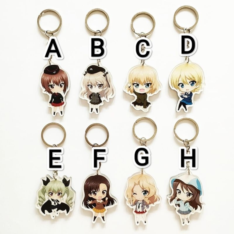 Jual Keychain Anime Girls und Panzer 2 Gantungan Kunci Ganci Akrilik ...