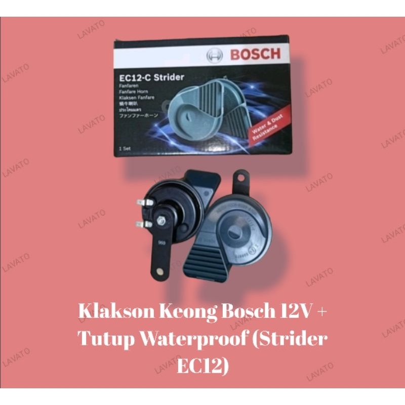 Jual Klakson Keong Bosch 12V + Tutup Waterproof (EC 12) | Shopee Indonesia