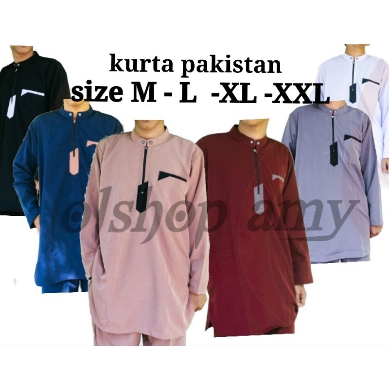 Jual baju koko kurta Pakistan dewasa / jubah pria baju model terbaru ...