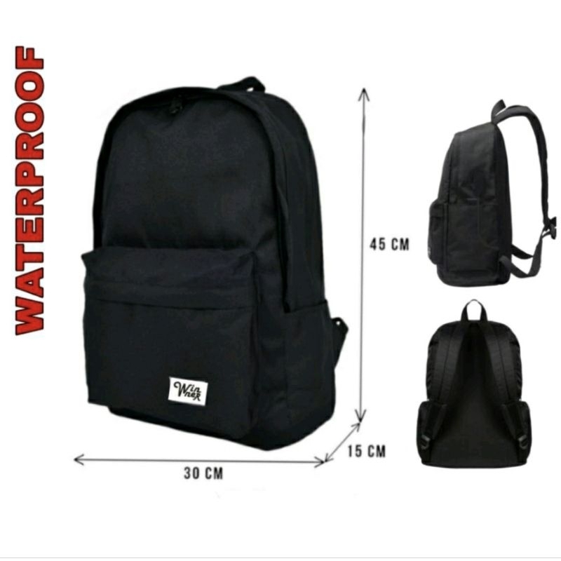 Jual WinnerBag Backpack Ransel Unisex Waterproof Tas Distro Pria Ransel ...
