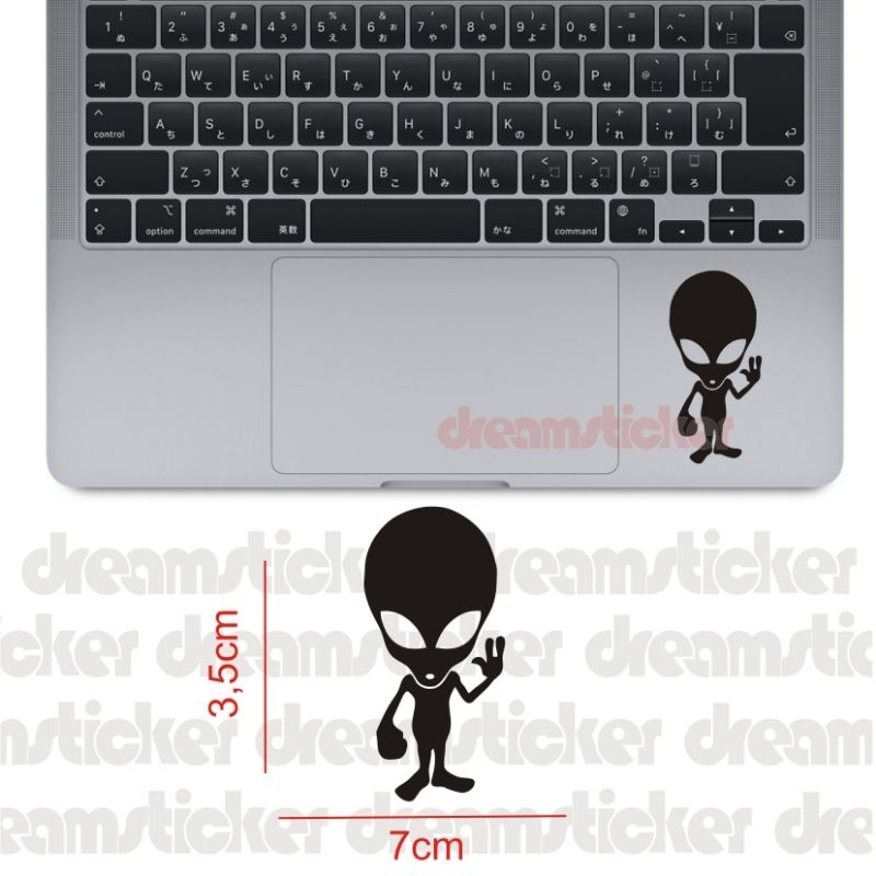 Jual Stiker Alien Sticker Trackpad Laptop MacBook Decal | Shopee Indonesia