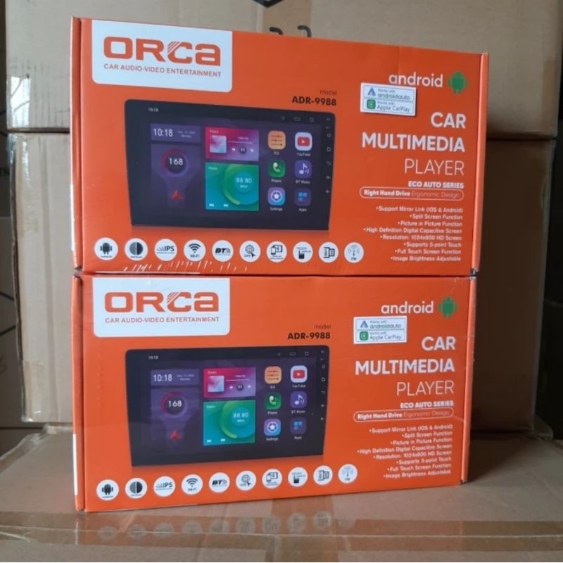 Jual TV HEAD UNIT ANDROID ORCA ADR-9988 ECO SERIES 10 INCH | Shopee ...