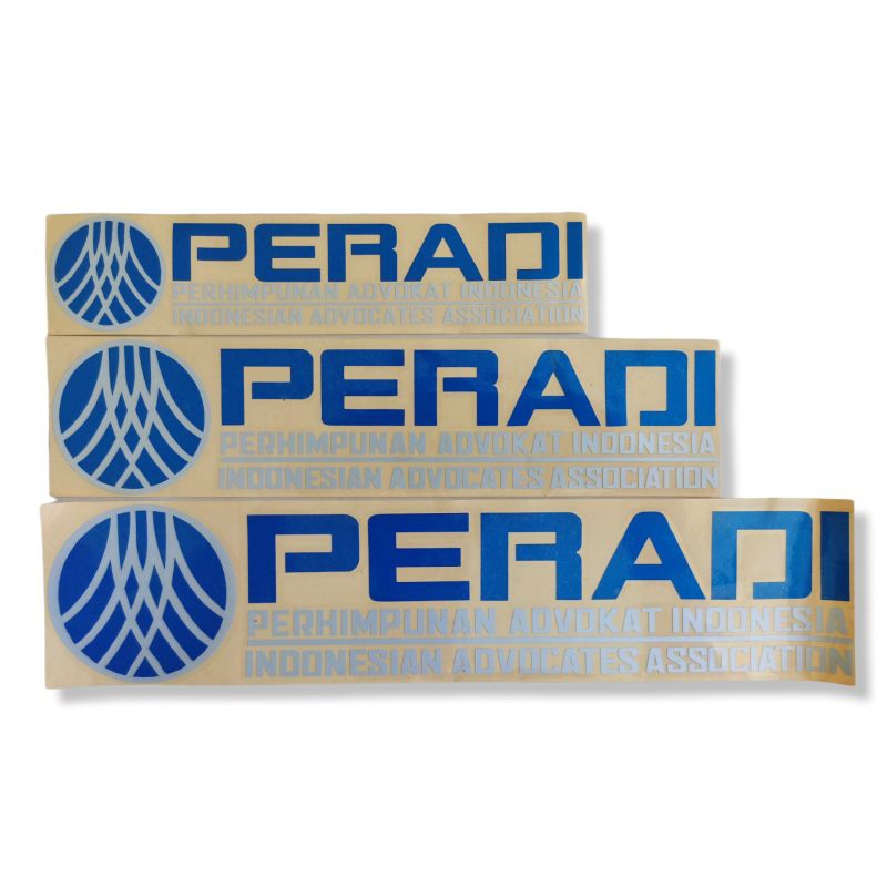 Jual Stiker Peradi Logo Baru 2 Warna Reflective | Shopee Indonesia