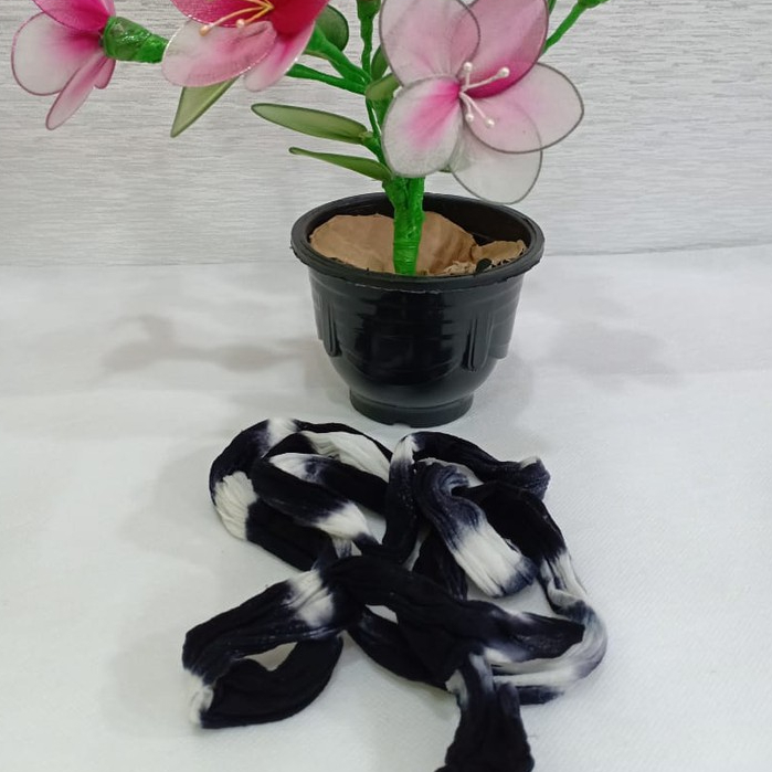 Jual Kain stoking sembur gradasi hitam putih per helai 150cm Kain ...