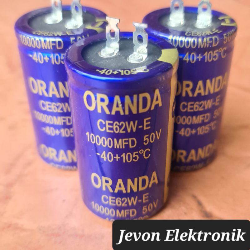 Jual Capacitor Elco 10000 uf 50 v volt Oranda Kapasitor Elko 10.000uf ...