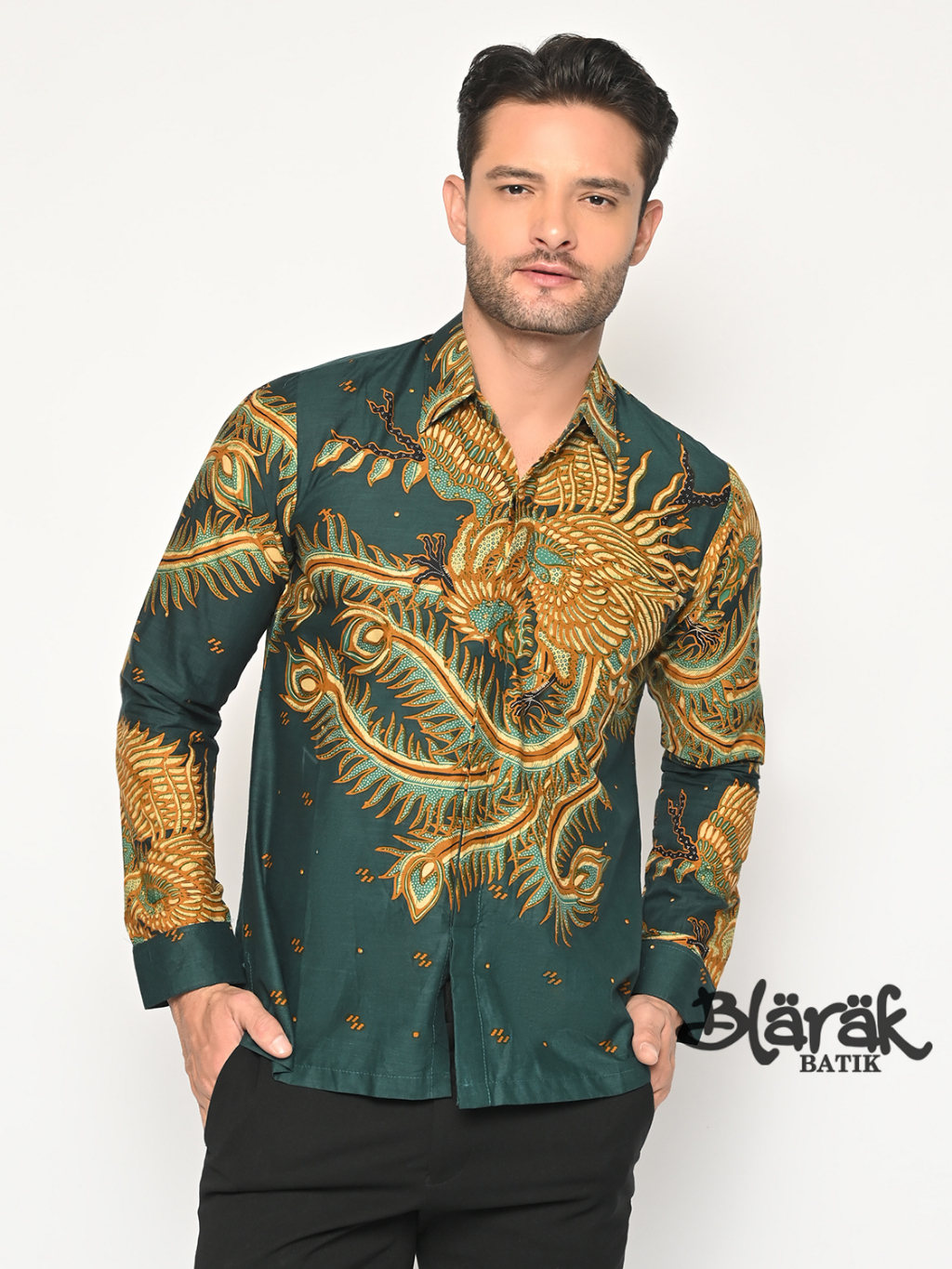 Jual BLARAK - Baju Batik Pria Harsika | Shopee Indonesia