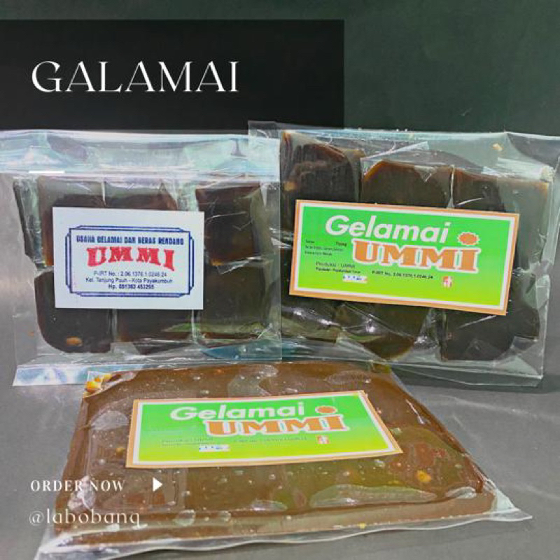 Jual GELAMAI/GALAMAI BERAS RENDANG/BAREH RANDANG (DODOL MINANG ...