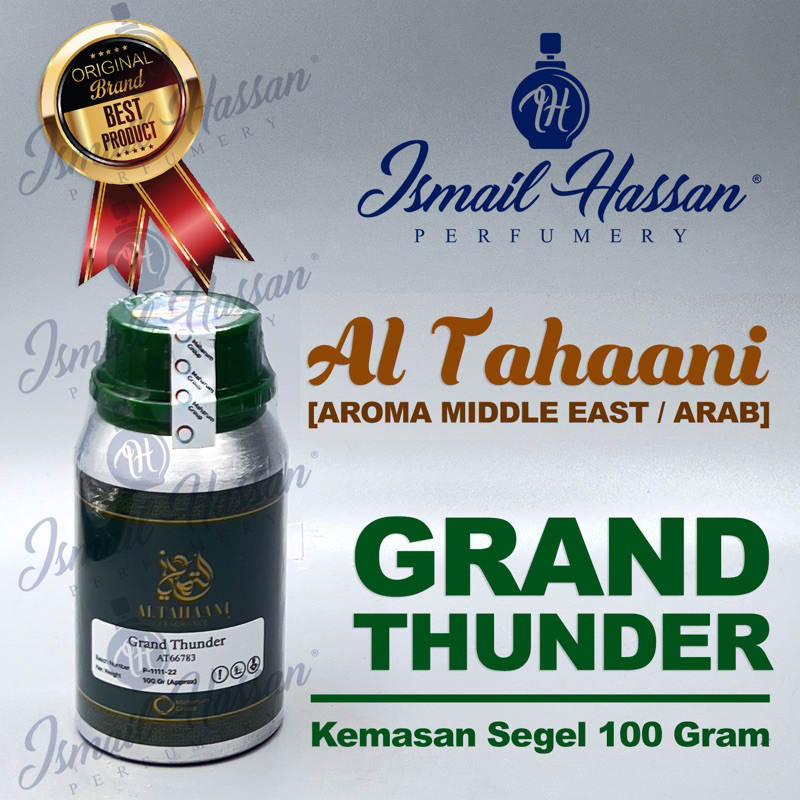 Jual Bibit/Biang Parfum Arab Grand Thunder Produk AL TAHAANI Packing ...