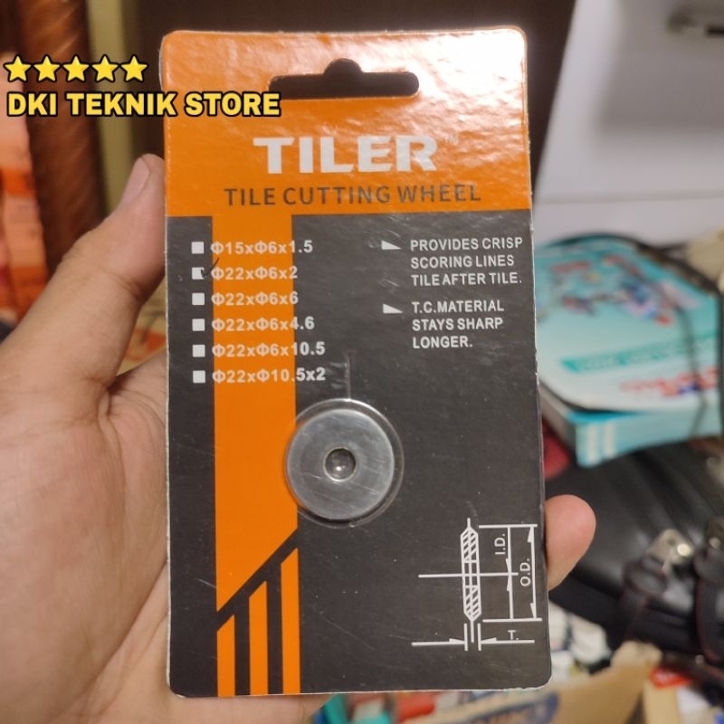 Jual Tiler Mata Pisau Potong Keramik Granit 22 x 6 x 2 Mm Tile Cutting ...
