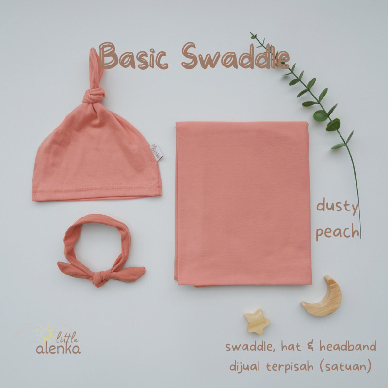 Jual Alenka - Basic Swaddle Set (Bedong Bayi Polos) | Shopee Indonesia