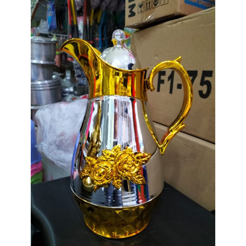 Jual Teko Arab Emas 1L / Vacum Flask arab | Shopee Indonesia
