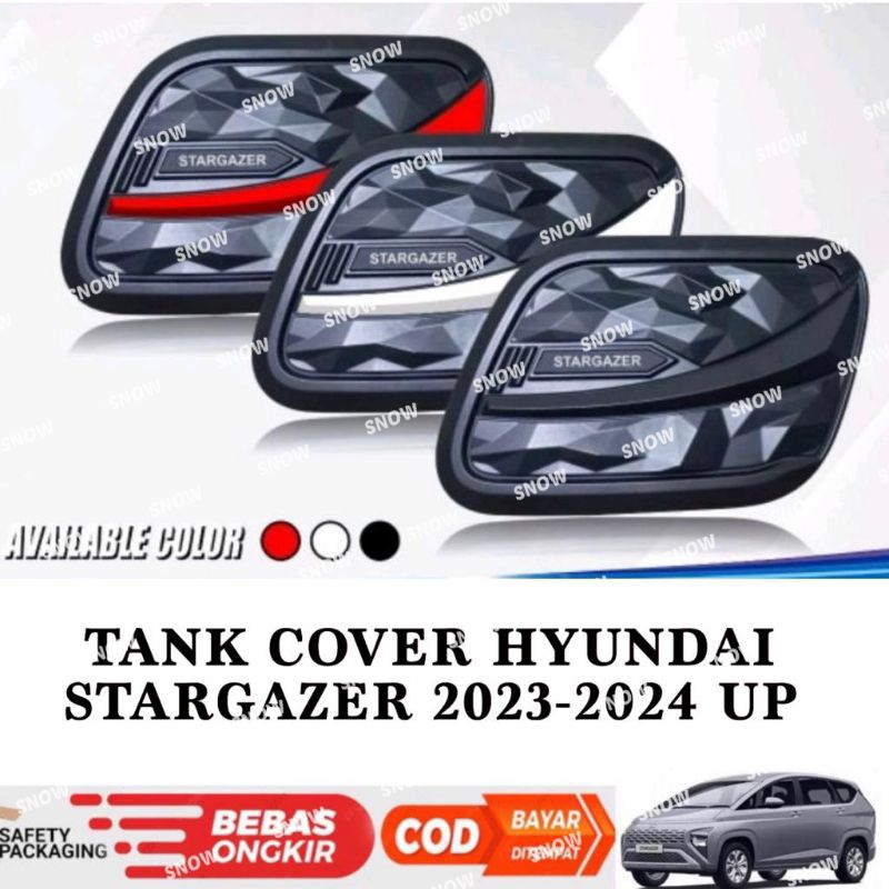 Jual Tank Cover Hyundai Stargazer 2022 2023 2024 List Hitam Merah Putih ...