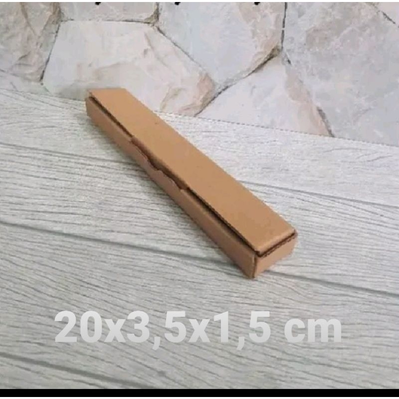 Jual Kardus Box Die Cut uk 20x3,5x1,5 cm kotak karton Diecut | Shopee ...