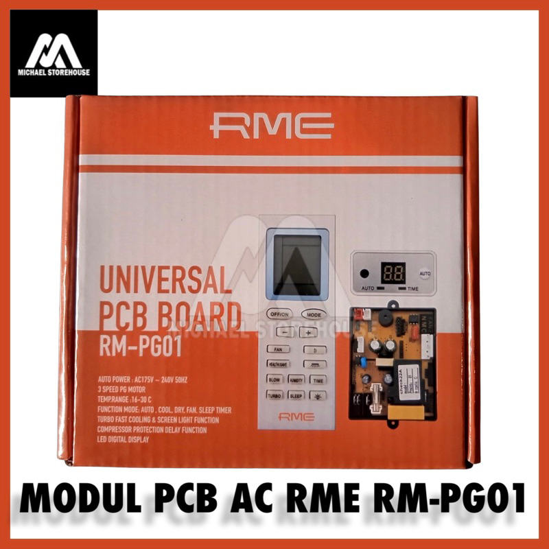 Jual MODUL PCB + REMOTE AC UNIVERSAL RME RM-PG01 | Shopee Indonesia