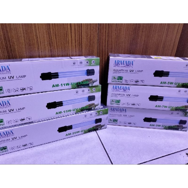 Jual Lampu UV kolam akuarium, Armada Lampu UV 7 Watt,9 Watt,11 Watt,15 Watt,20watt | Shopee ...