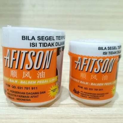 Jual Balsem Afitson - Balsam Pegal Linu Dan Sakit Otot | Shopee Indonesia