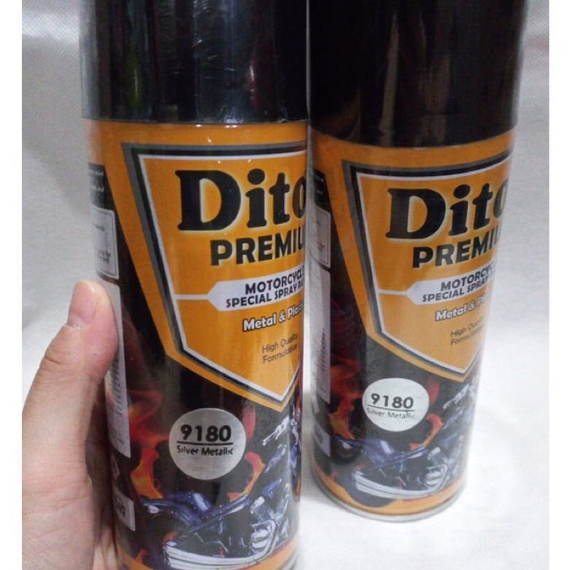 Jual Pilok Pilox Cat Semprot DITON Premium 9180 Silver Metallic ...