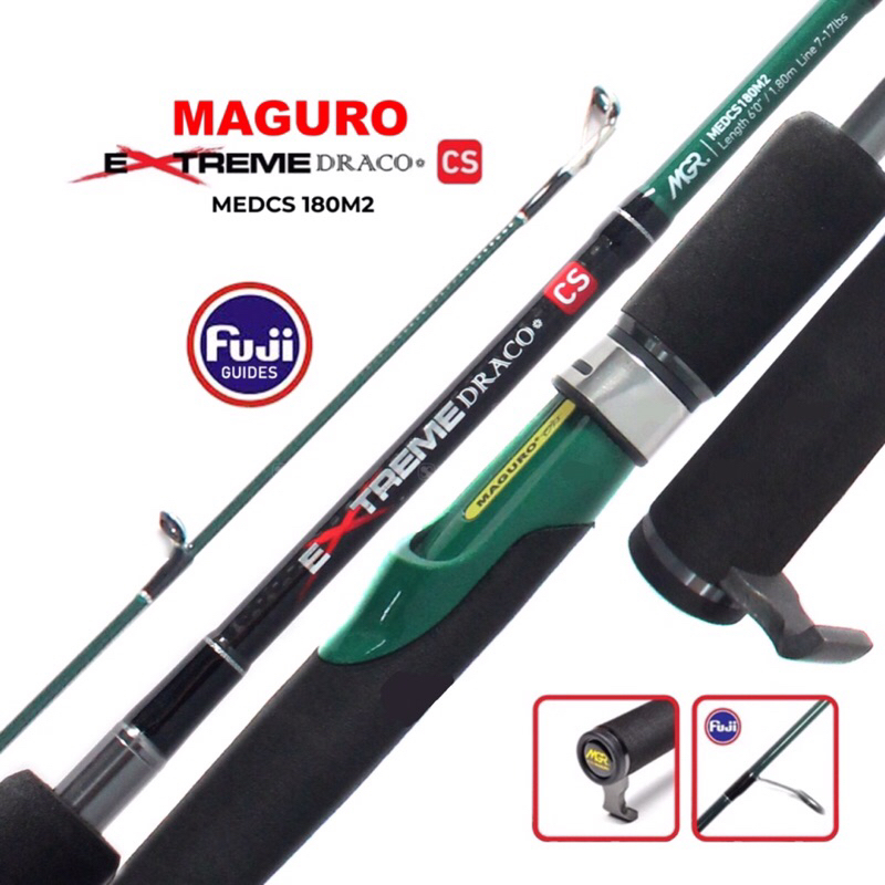 Jual Joran Maguro Extreme Draco Cs 180 Cm 18 Lb 20 Lb Ring Fuji Material Carbon | Shopee Indonesia
