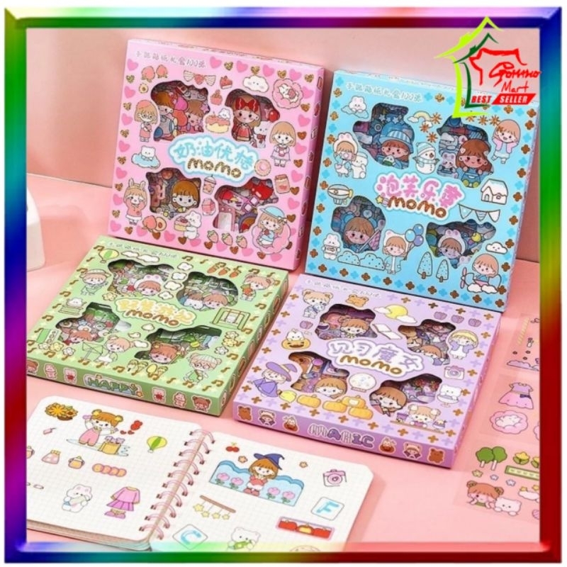 Jual GMW-Sticker botol minum 2D (1 Lembar) plastik anti air/Buku Diary ...
