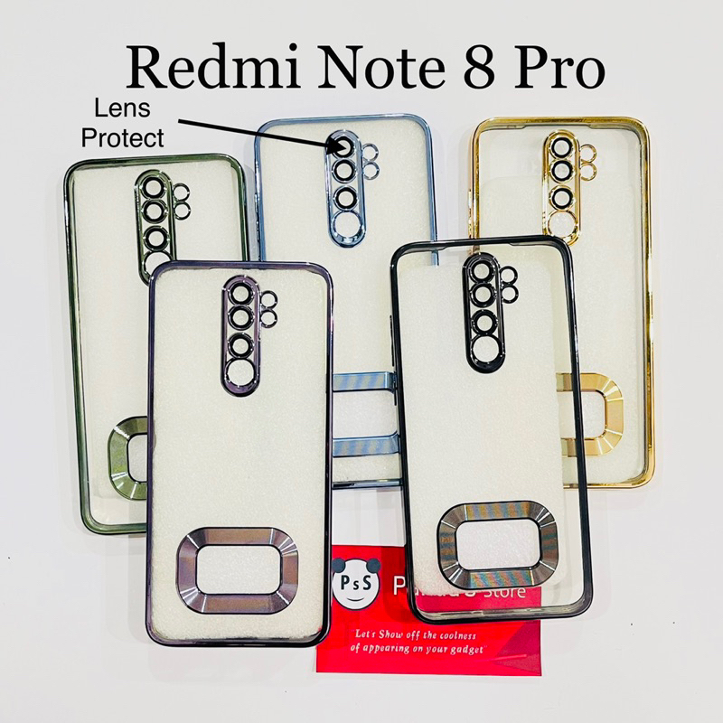 Jual Softcase Redmi Note 8 Pro Lens Protector Circle Chrome Logo Clear ...