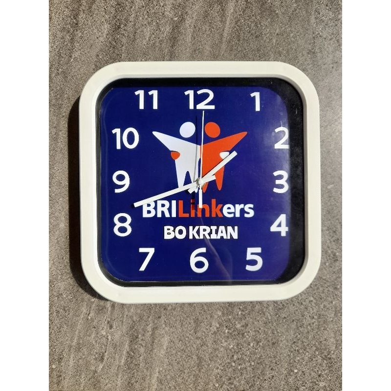 Jual Jam dinding kustom kotak ukuran 30x30 cm free desain bebas request ...