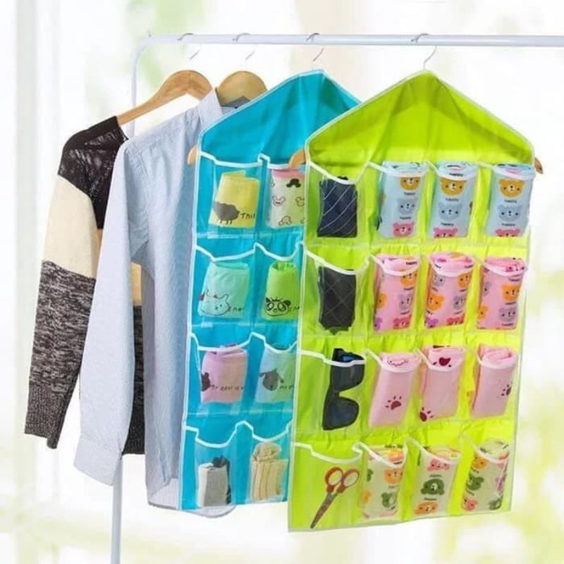 Jual STORAGE GANTUNG 16 KANTONG POUCH GANTUNG 16 SAKU GANTUNGAN ...