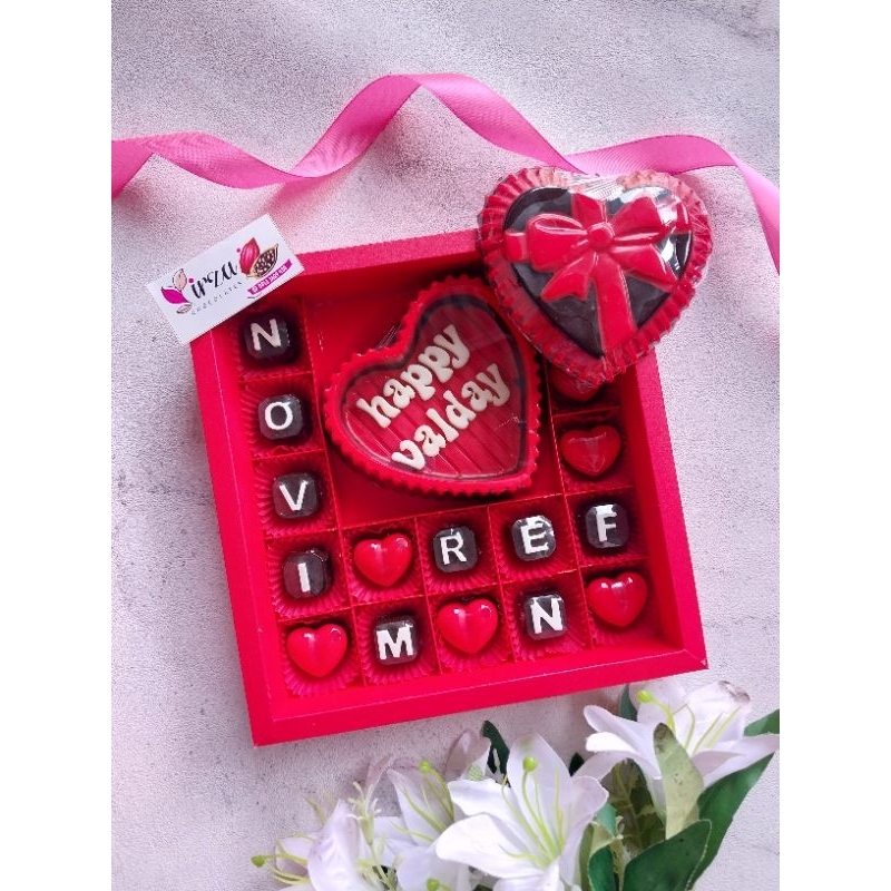 Jual Coklat love mangkok ucapan happy birthday | valentine ...