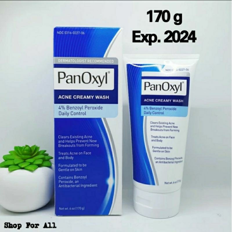 Jual Panoxyl Acne Creamy Wash 4 Benzoyl Peroxide Daily Control 170 Gr