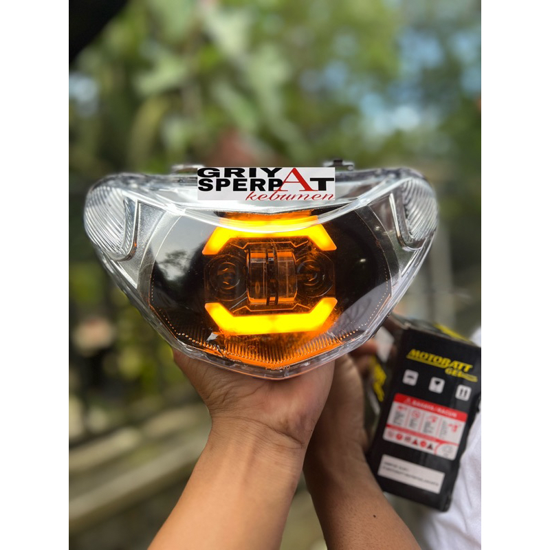 Jual LAMPU DEPAN MIO NEW MIO SMILE LED | Shopee Indonesia