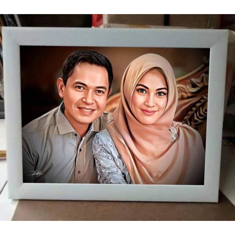 Jual FRAME 16R PIGURA UKURAN 16Rs 45 X 65 ( ada tambahan kertas tepi ...