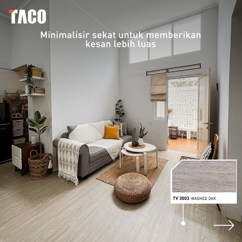Jual Lantai Vinyl Motif Kayu TACO PERFORM 300 3mm | Shopee Indonesia