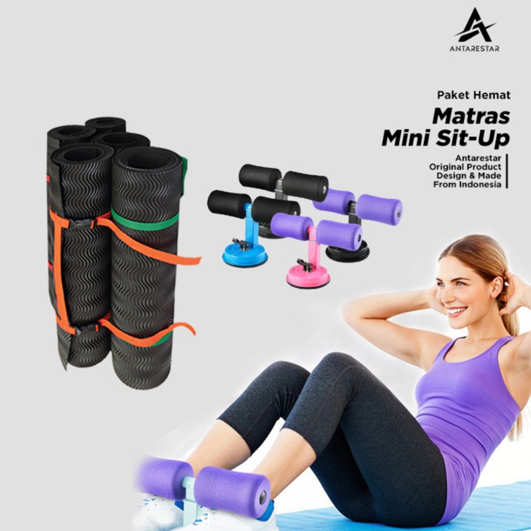 Jual PAKET HEMAT ALAT FITNESS OLAHRAGA MINI SIT UP DENGAN MATRAS YOGA ...