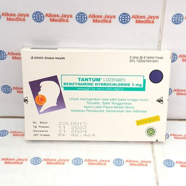 Jual Tantum Lozenges (2 strip @6tablet) - Obat Radang Tenggorokan ...