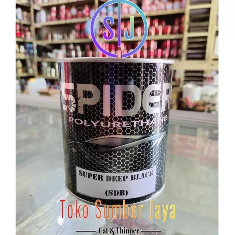 Jual Spider Cat PU warna Jet Black / Super Deep Black SB201 ecer 200m ...